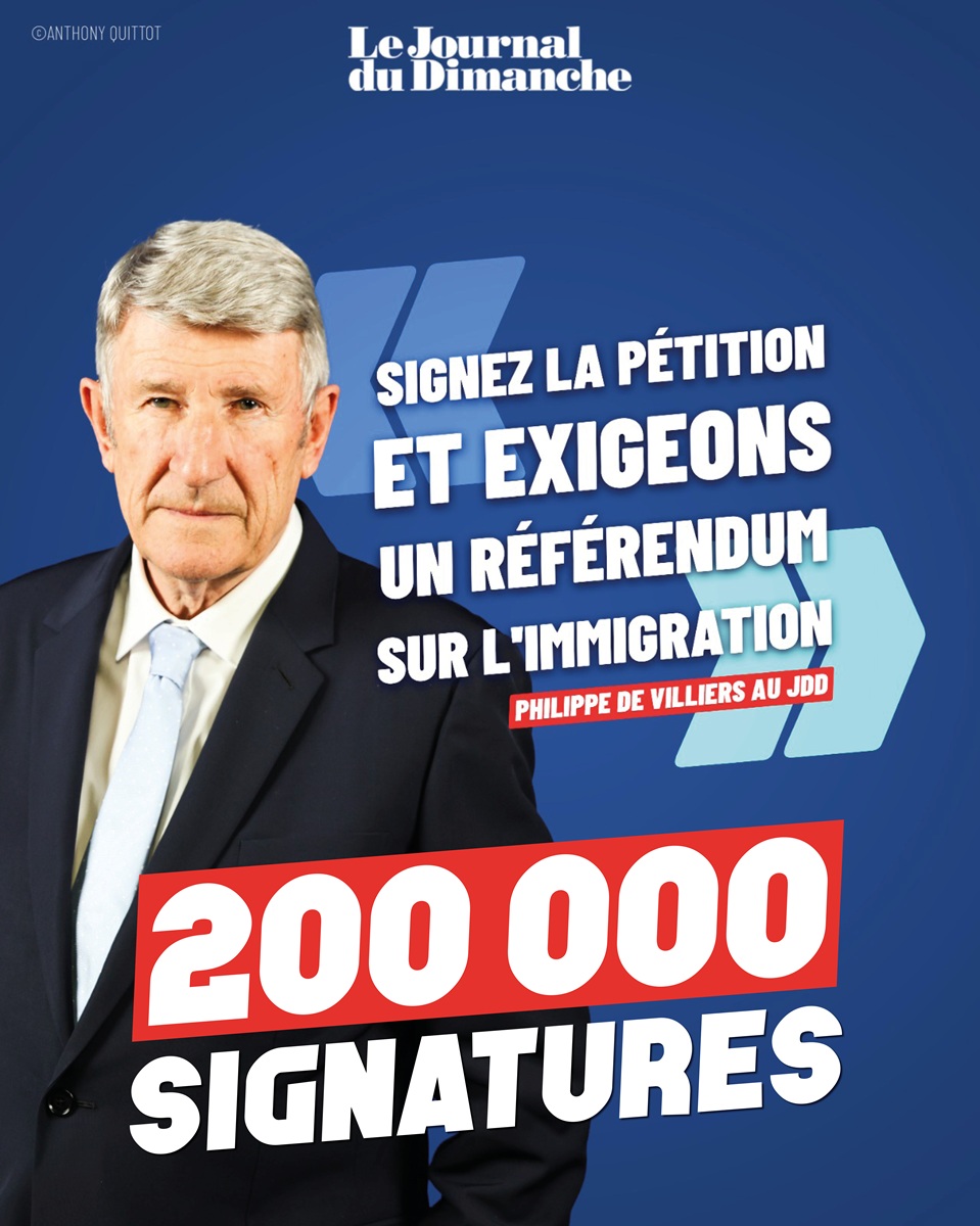 La pétition de Philippe de Villiers pour un référendum sur l ...