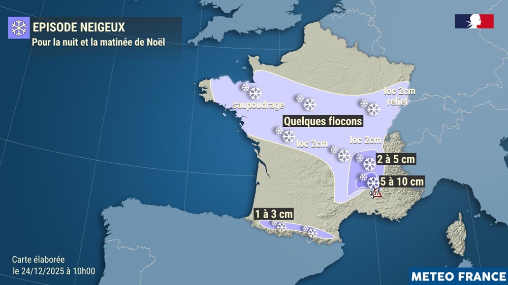 Prévisions Neige en France : Météo France Annonce des Chutes ...